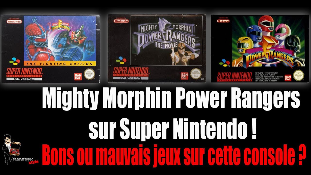 Mighty Morphin Power Rangers sur Super Nintendo ! - YouTube
