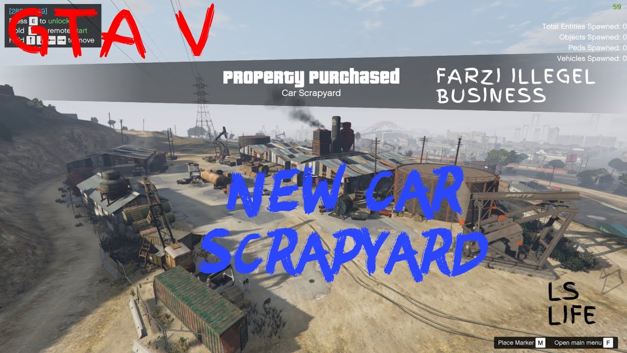 Buys new scrapyard and starst another illegel business GTA V - YouTube