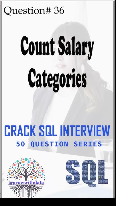 Coding Series- SQL: Count Salary Category #sqlfordataengineer #sqlinterviewquestions # ...