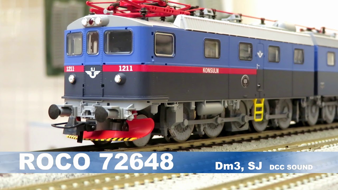 ROCO 72648 - Dm3, SJ DCC SOUND - YouTube