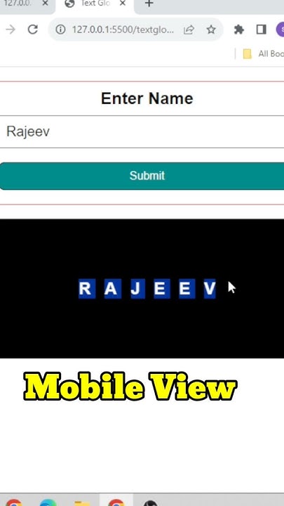 Creating a Glowing Text Effect with HTML, CSS, and JavaScript #javascript #animation #html # ...