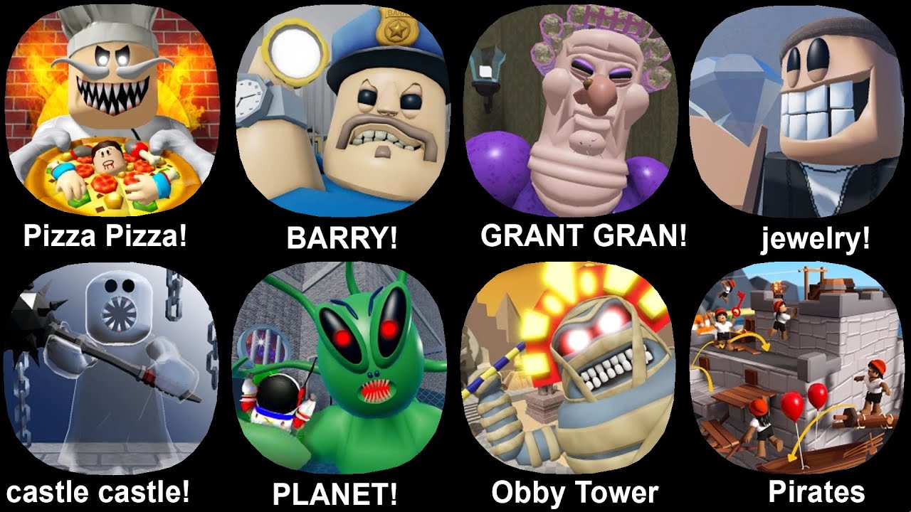 Escape from Pizza Pizza Pizza! (OBBY FEAR),[UPGRADE] BARRY'S PRISON ...