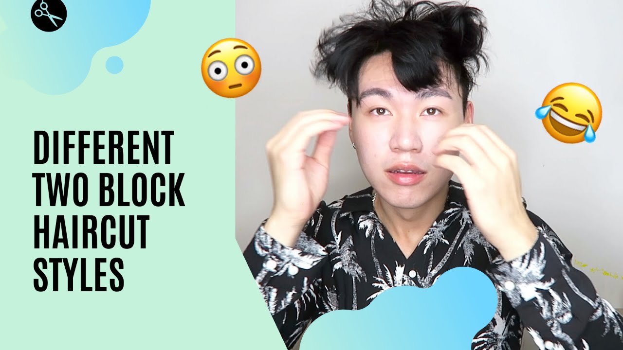 Bored at home? | Ways to style Korean Two BLOCK Cut | - YouTube