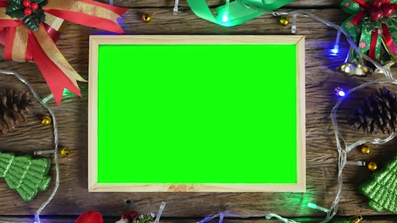 Christmas Tree Modern Frame -2021 Green Screen Background 4K - YouTube