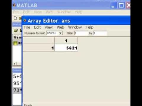 Matlab Basics 01 inputting data, identifying screen objects - YouTube