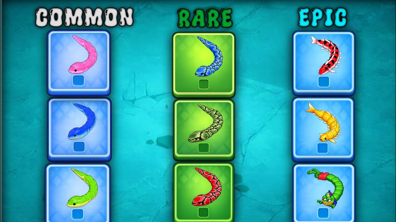 😱 SNAKE CLASH IO— COMMON vs RARE vs EPIC | WHICH SNAKE SKINS IS ...