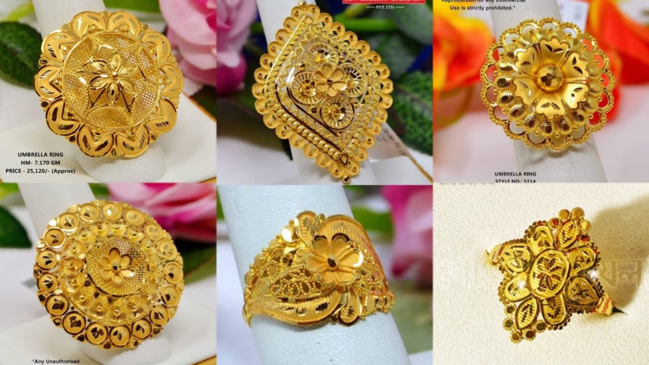 #2023 New Beautiful Royal Gold Heavy Ring Design - YouTube