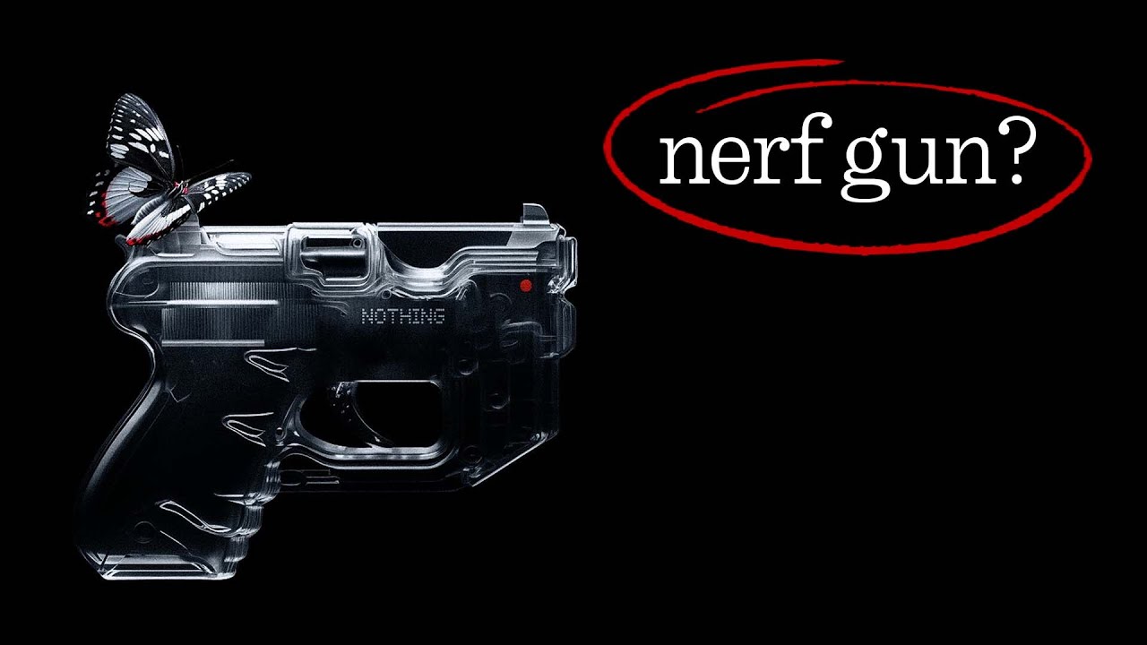 Nerf Gun Black Background
