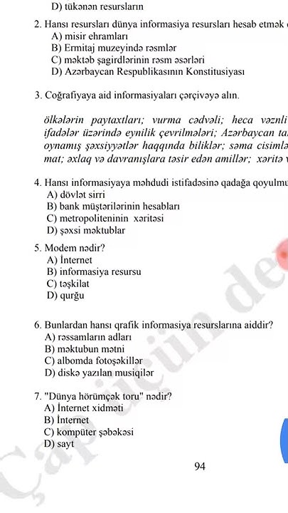 İnformatika 5-ci sinif | Ksq - 5 - YouTube