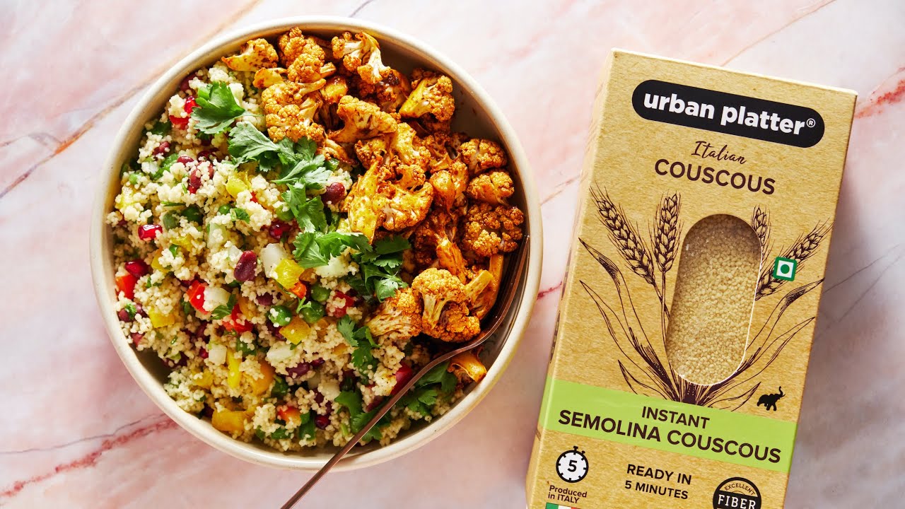 Healthy Instant Mediterranean Semolina Couscous Salad - YouTube