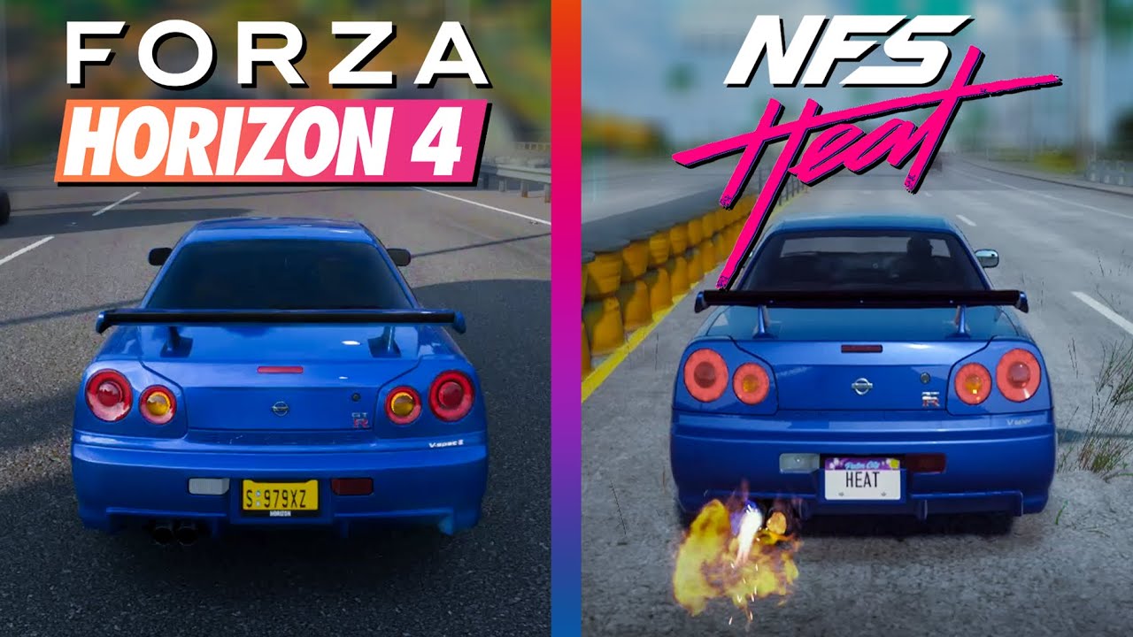 FH4 vs NFS Heat Car Sound Comparison - JDM Edition (Nissan Skyline R32 ...