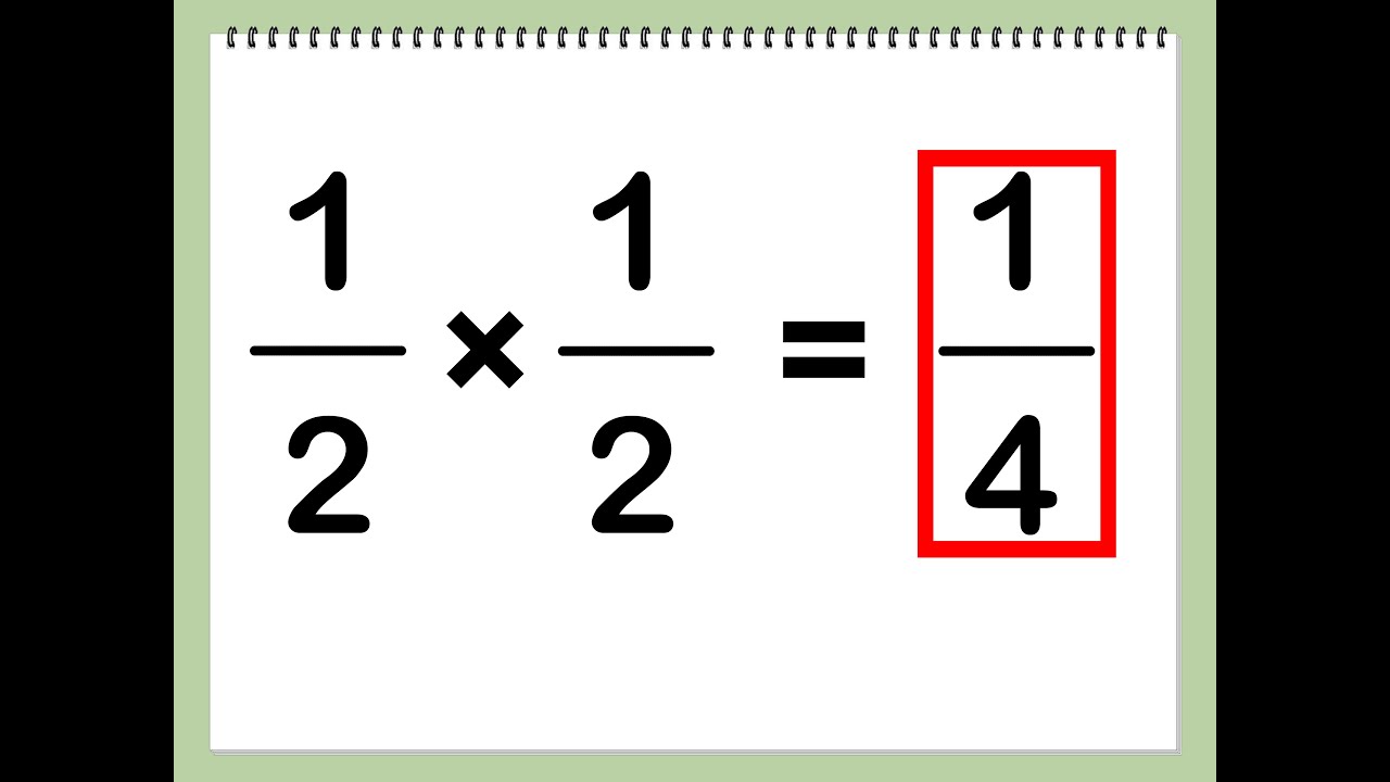 Multiplying fractions step by step - YouTube