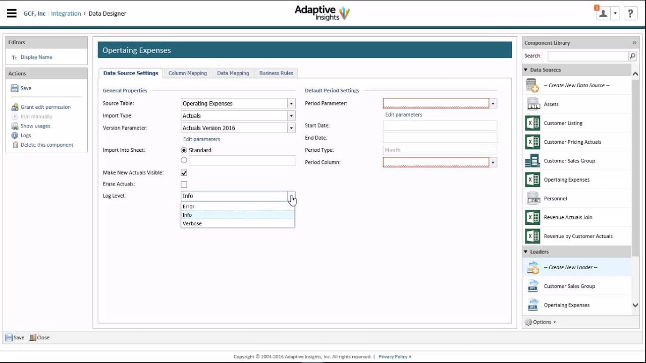 Etape 2 Créer un Loader - 1ère étape Data Settings - YouTube