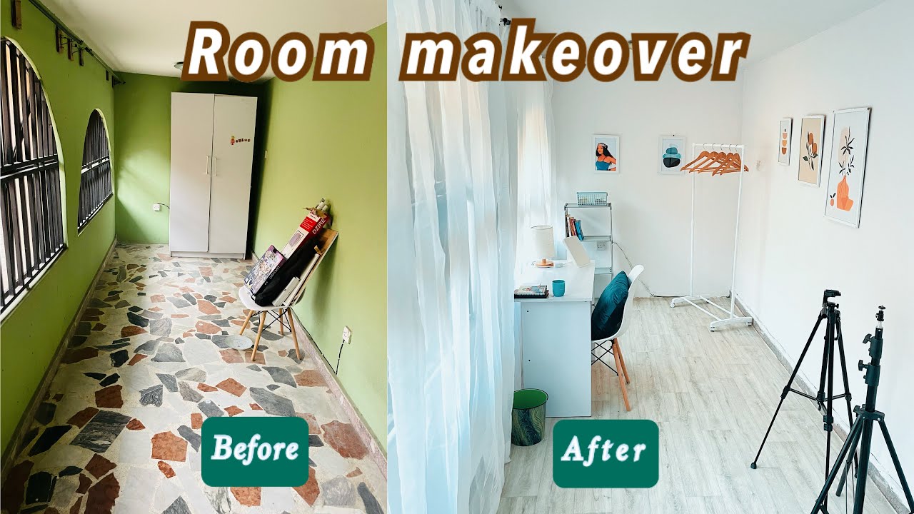 MINIMALISTIC small filming ROOM TOUR in Lagos Nigeria | *budget ...