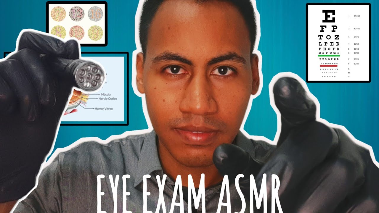 ASMR | EYE EXAM, VISION TEST, LENS 1 OR 2? | ASMR ROLEPLAY - YouTube