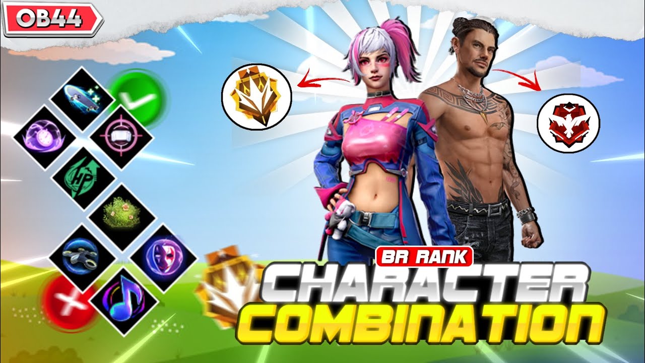 Best Character Skill Combination For Br Ranked 🎯 || Br Match Pro Tips ...