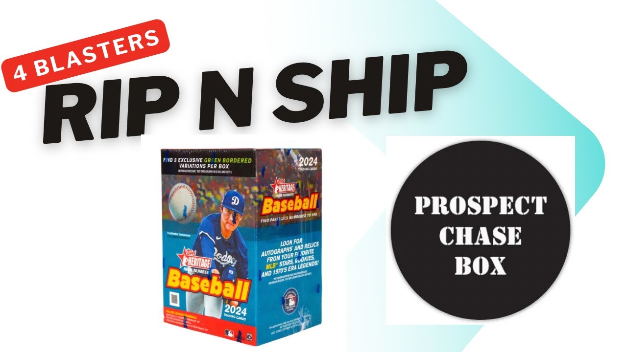 Prospect Chase Box is LIVE with 2024 Topps Heritage High No 4 Blaster ...
