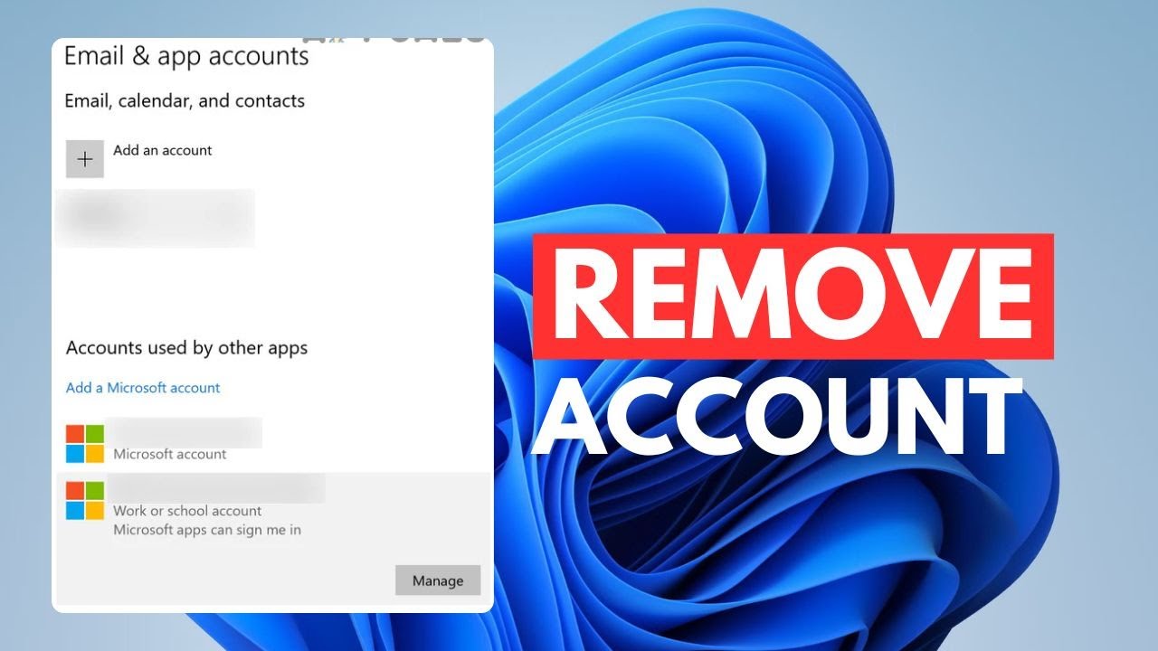 How To Remove Microsoft Account in Windows 10/11 - YouTube