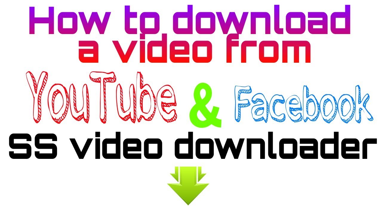 Facebook video downloaded in 1 min with SS video downloder - YouTube