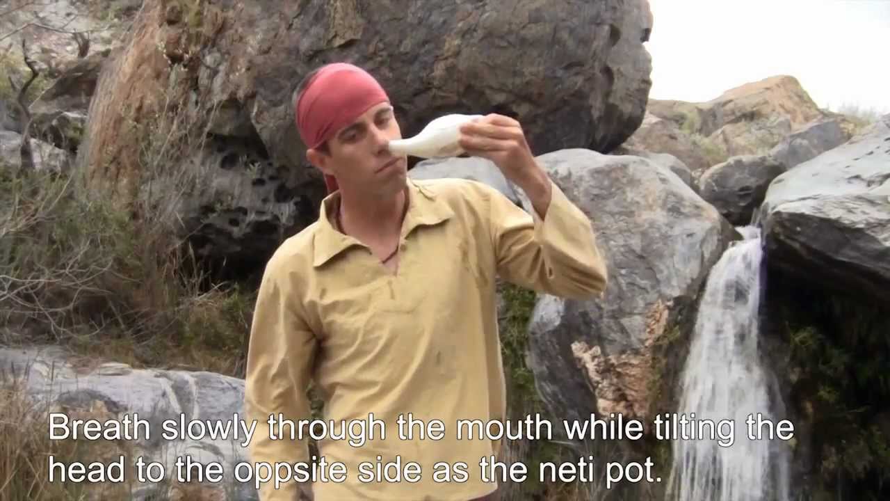 Jala Neti (Yoga nasal cleaning): How to use a neti pot - YouTube