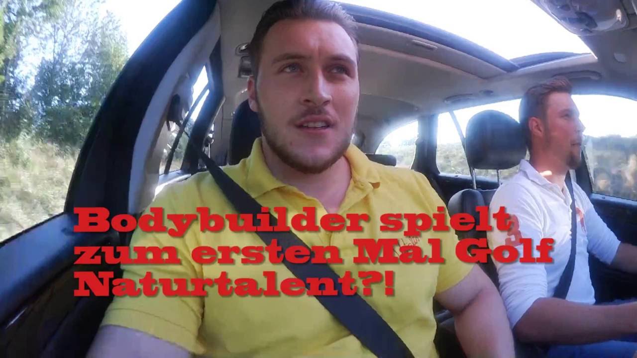 Bodybuilder spielt zum ersten Mal Golf - YouTube