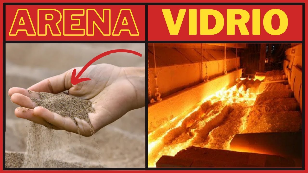 COMO se HACE el VIDRIO con ARENA | Fabricación del VIDRIO paso a paso ...