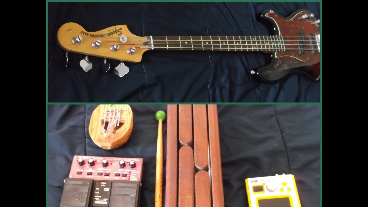 Percussion loop & Bass improv with Korg Kaossilator - YouTube