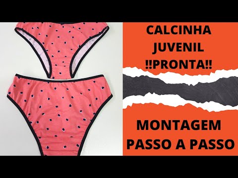 💕CALCINHA JUVENIL 💕PASSO A PASSO💕