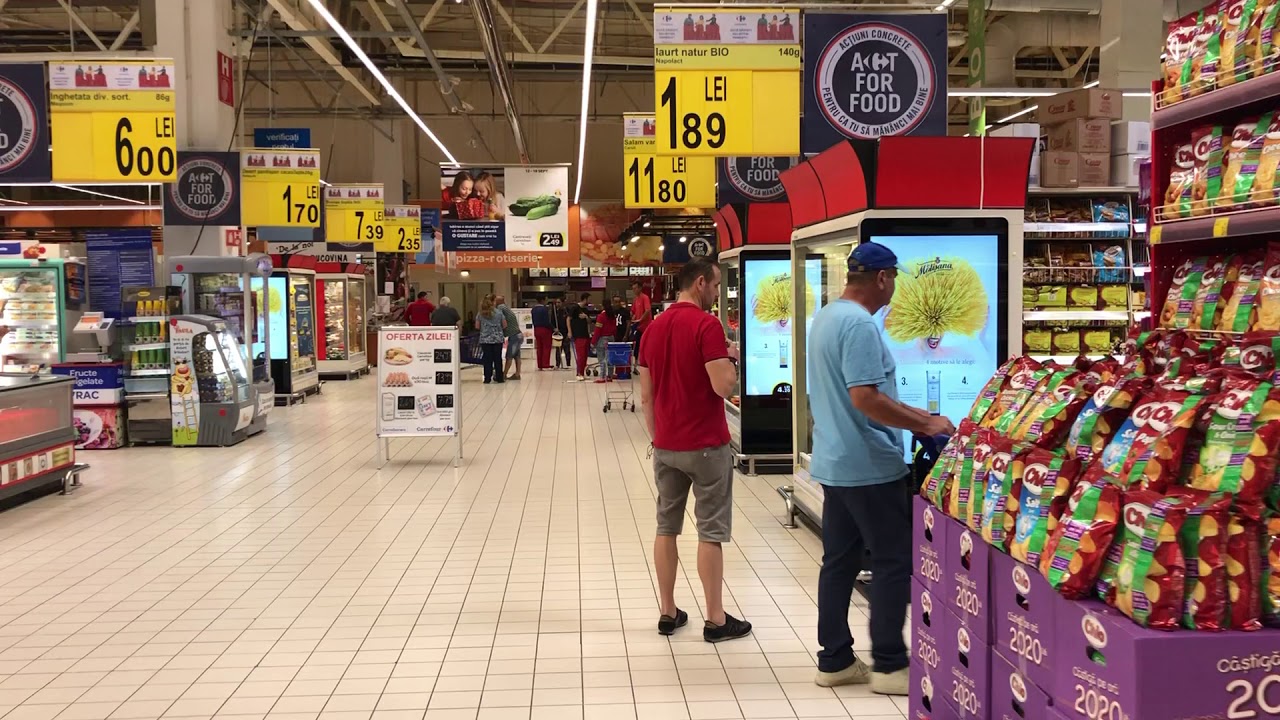 Publicitate in Carrefour Orhideea pe displayuri Defiro. - YouTube
