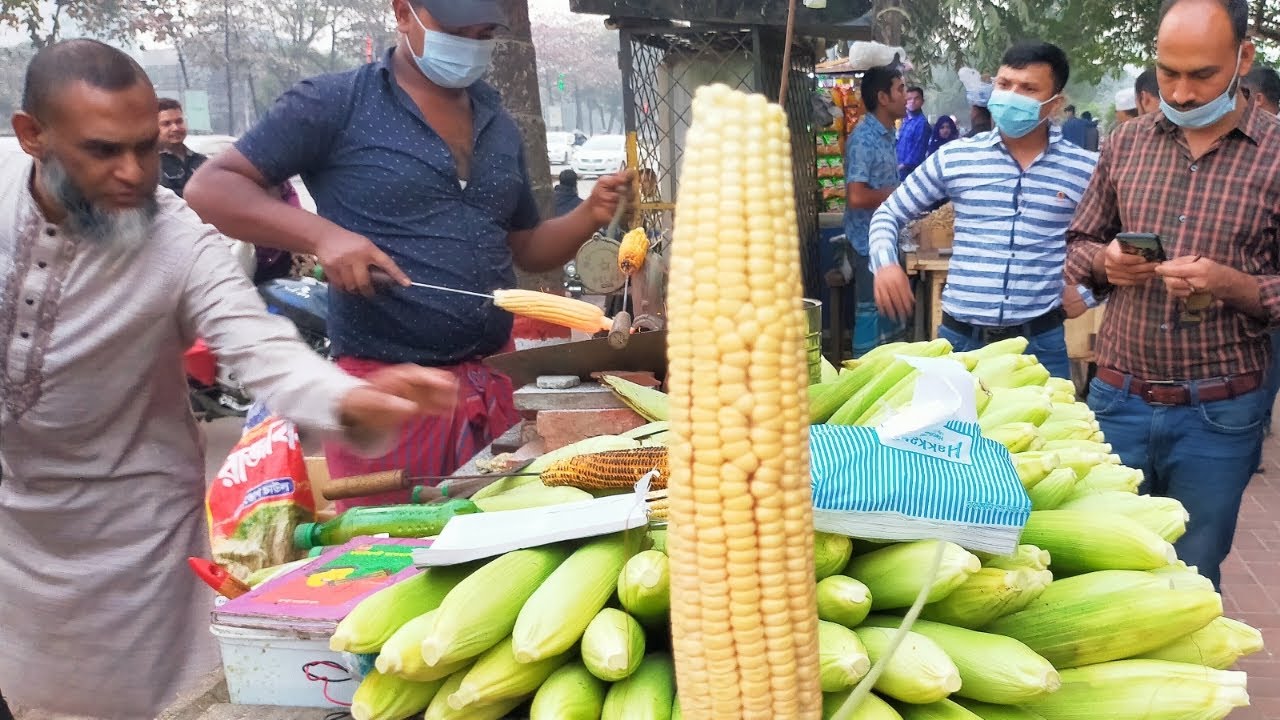 Roasted Corn I How To Corn Fry Easily (Corn/Vutta fry) Recipie Popular ...