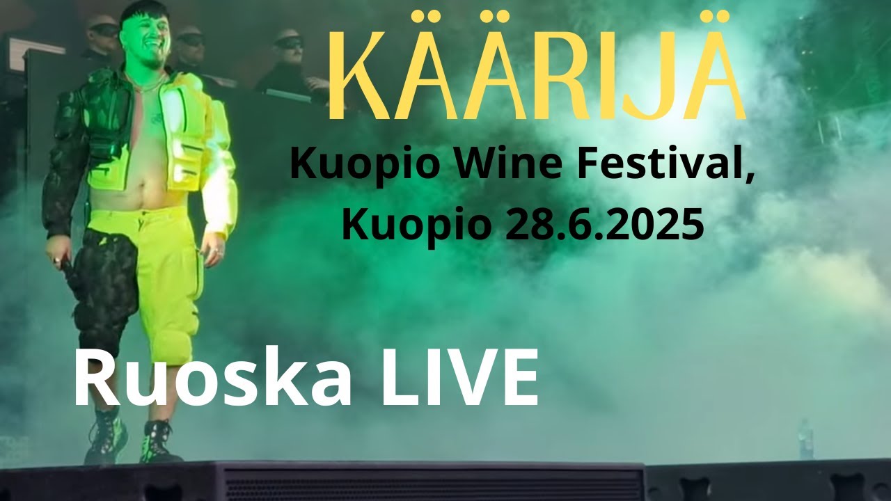 Käärijä - Ruoska (Live @Kuopio Wine Festival, Kuopio 28.6.2025) - YouTube