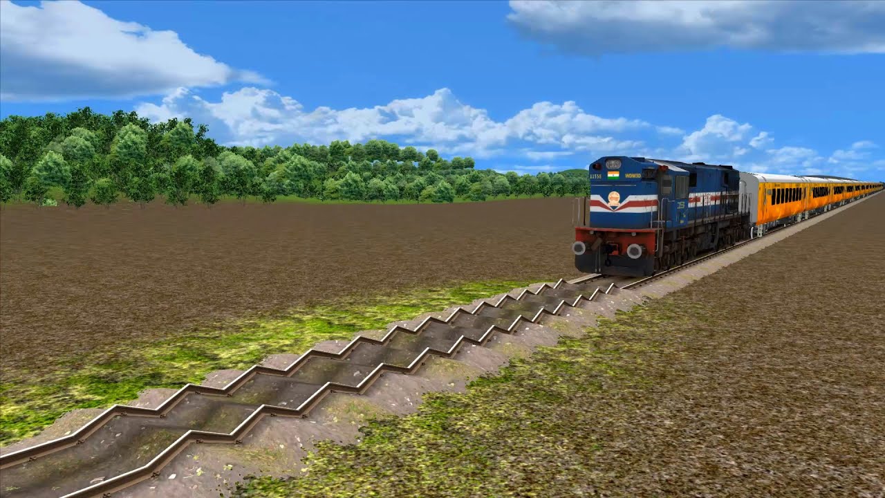 CRAZY UNDULATIN RAILROAD TRACK 🚦 3 FAST TRAINS SHAKE AND CRASH 3D TRAIN ...