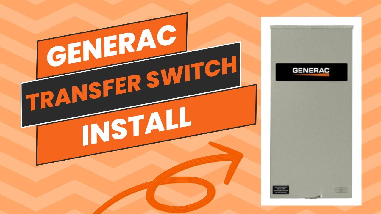 Generac Transfer Switch Install - YouTube