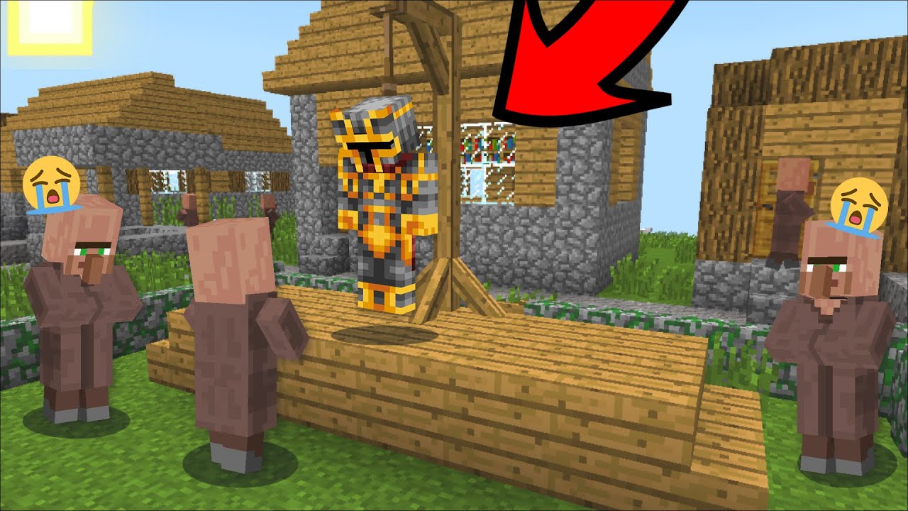 Minecraft MC NAVEED DIES IN THE VILLAGE HANGING GRAVESTONE !! STAY AWAY ...