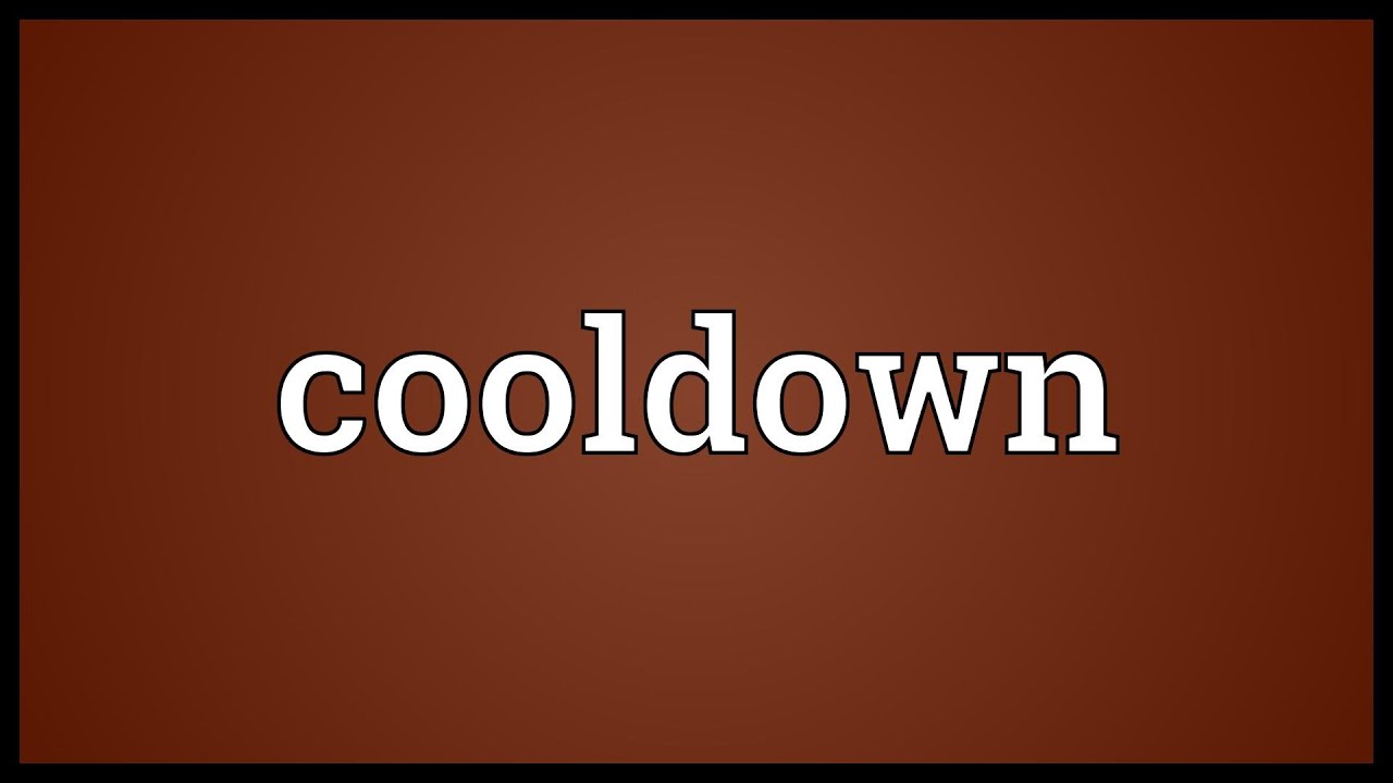Cooldown Meaning - YouTube
