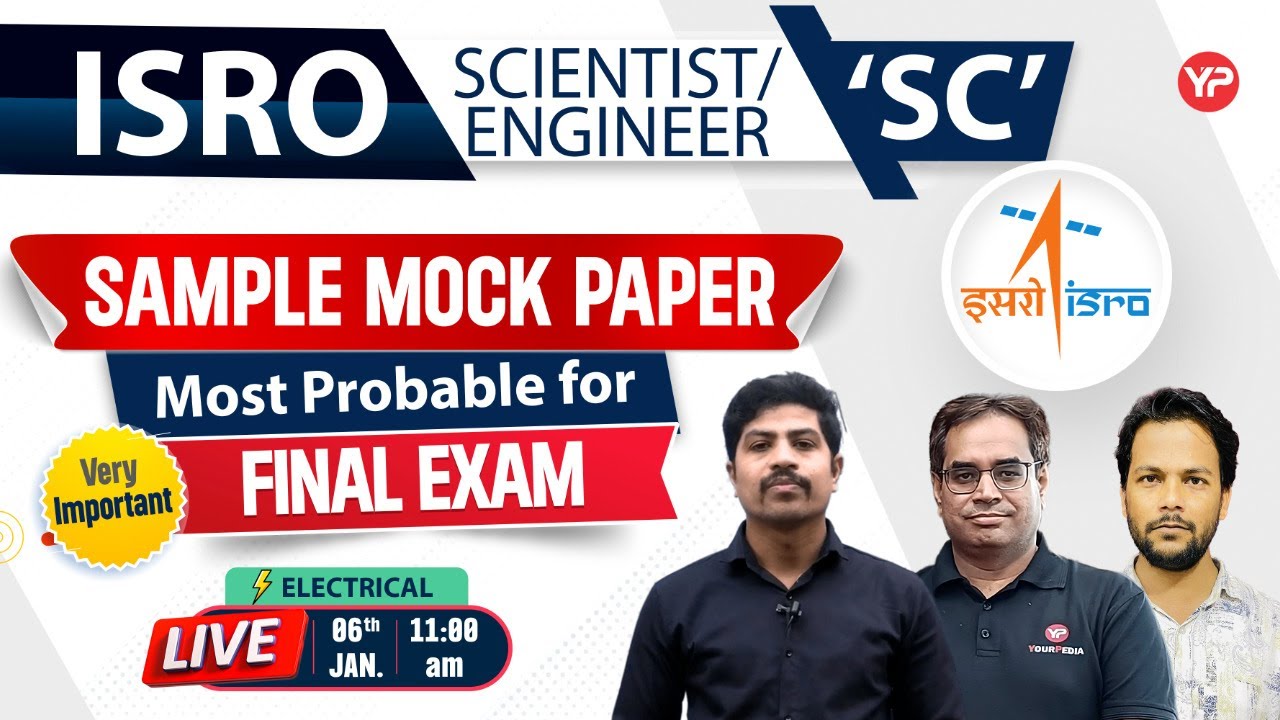 Most probable questions EE ISRO Scientist/Engineer SC written exam ...