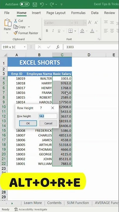 How to Increase the Row Height in Excel? - YouTube