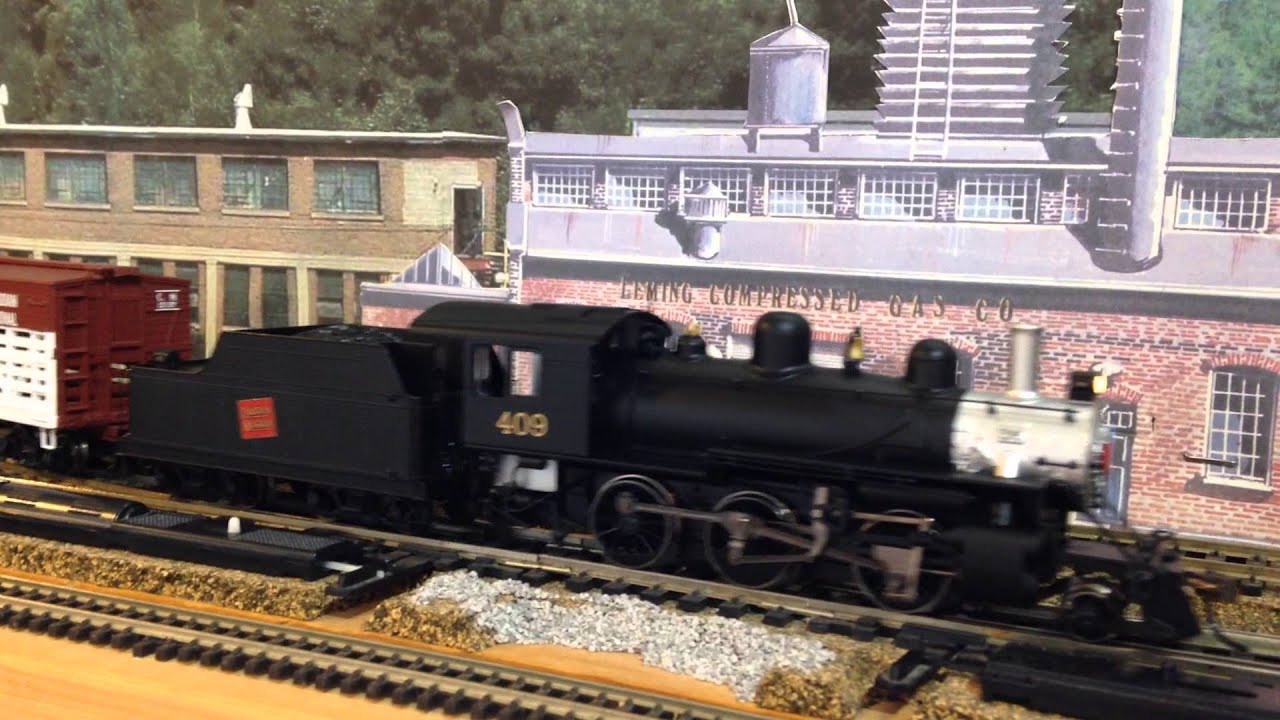 Bachmann CN 2-6-0 with DCC & Sound & 2 Roundhouse CN stock cars - YouTube