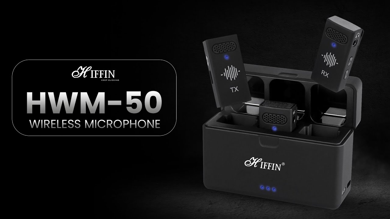 HIFFIN HWM-50 Wireless Microphone for Camera & Smartphone - YouTube