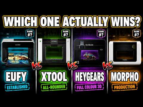 Hands-On - EufyMake E1 vs xTool O1 vs HeyGears G1X vs Morpho - Which UV Printer Wins?