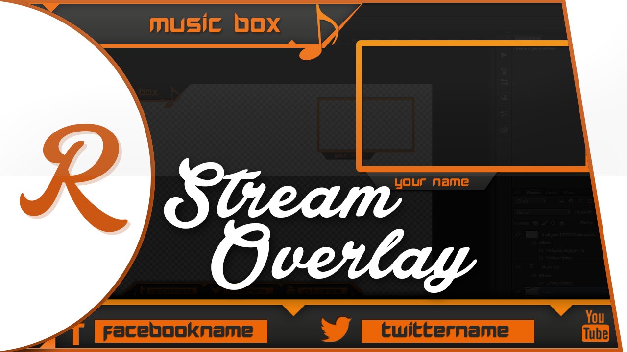 Stream Overlay Template | Photoshop [HD] by RaiserDesign - YouTube