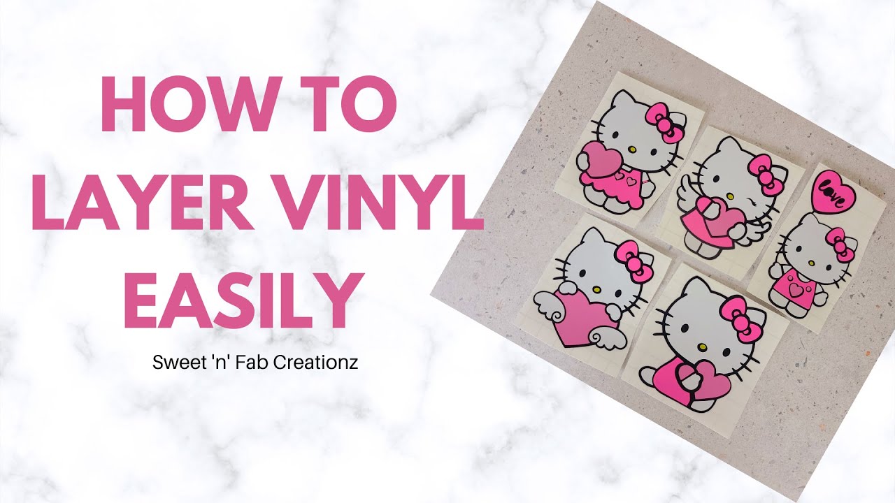 How to Layer Vinyl Cricut Character Decals - YouTube