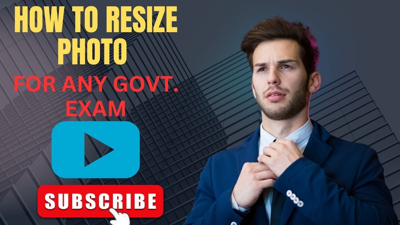 How to resize photo for any GOVT. EXAM FORM ( SSC, UPSE, NEET, RAILWAY ...
