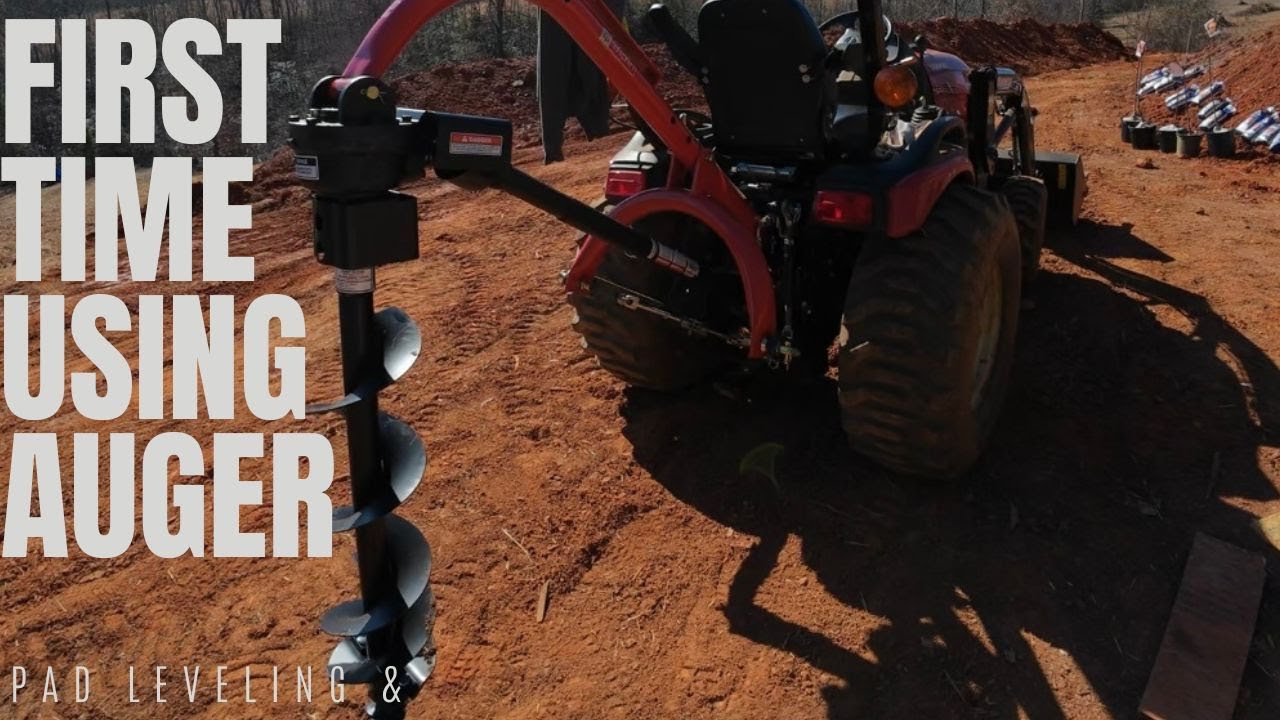 Pad leveling and using Auger the first time - YouTube