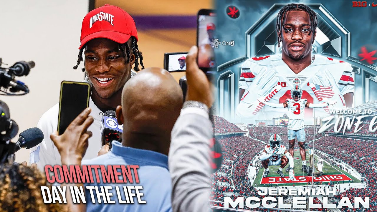 Day in the Life: 4 STAR WR Commitment Day | Jeremiah McClellan - YouTube