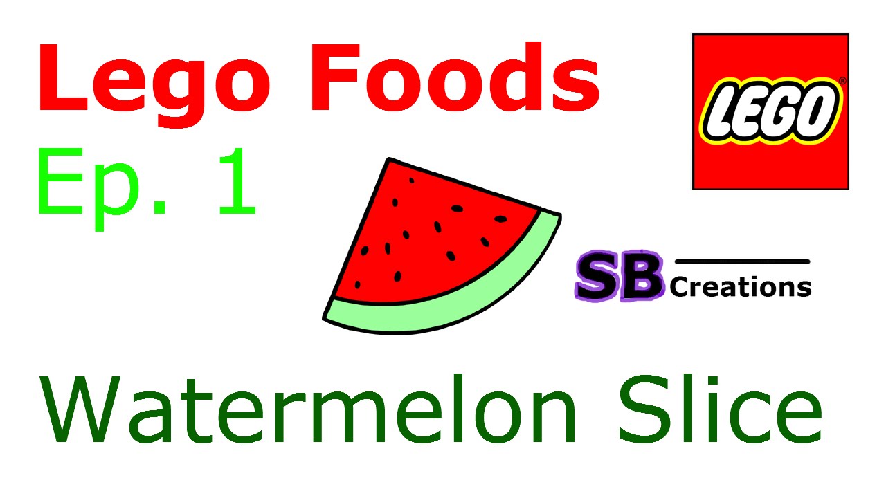 Lego Watermelon Slice (Lego Foods #1) - YouTube