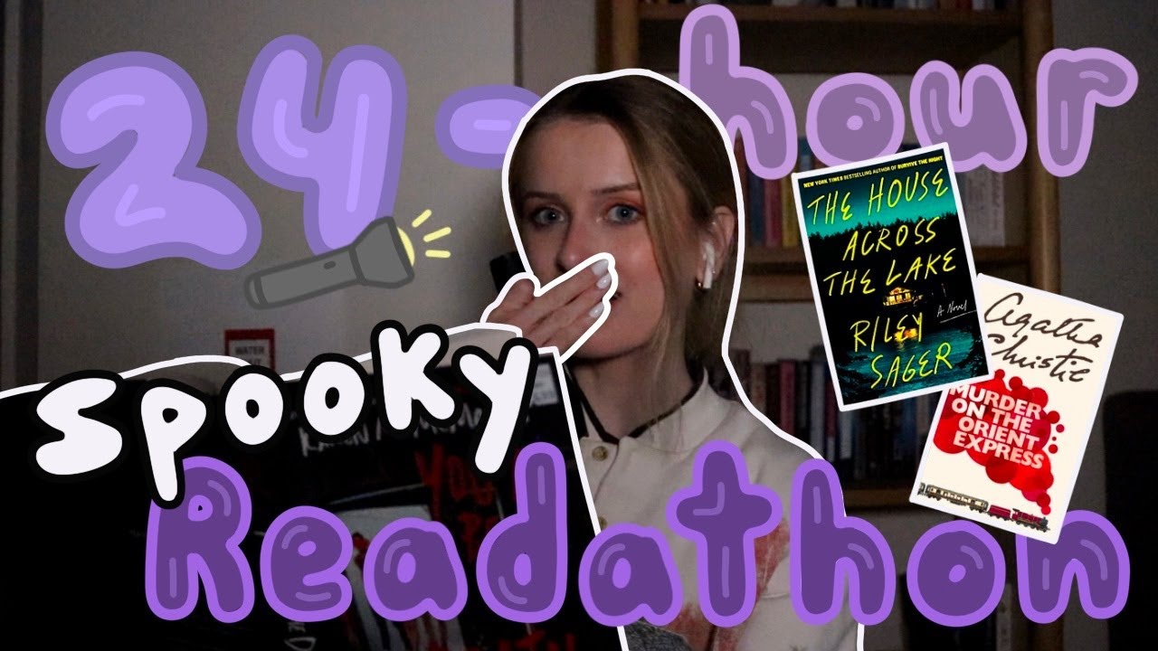 Reading Spooky Books for 24-HOURS STRAIGHT! 👻 🎃 - YouTube