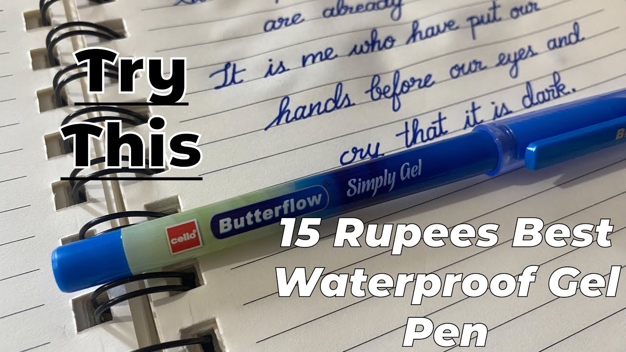 Best Cello Gel Pen Waterproof | Cello Butterflow | @Awesome ...