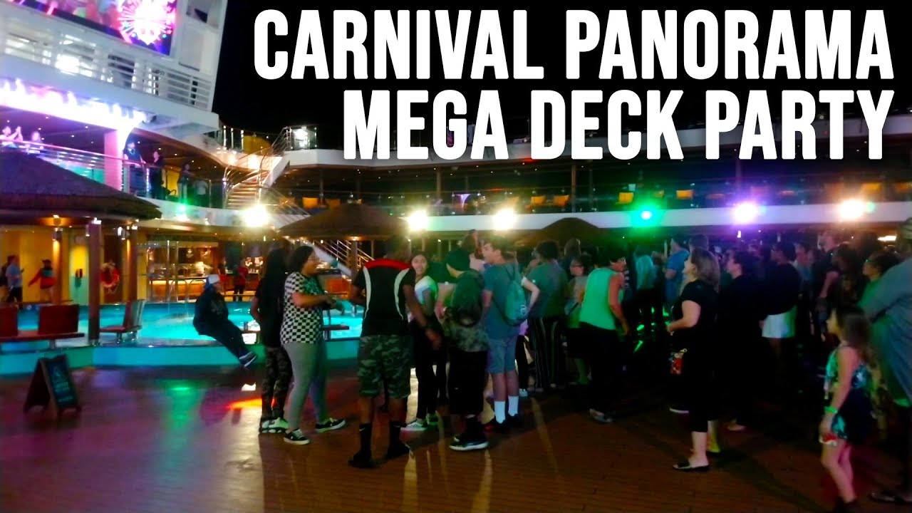 Carnival Panorama Mega Deck Party - YouTube