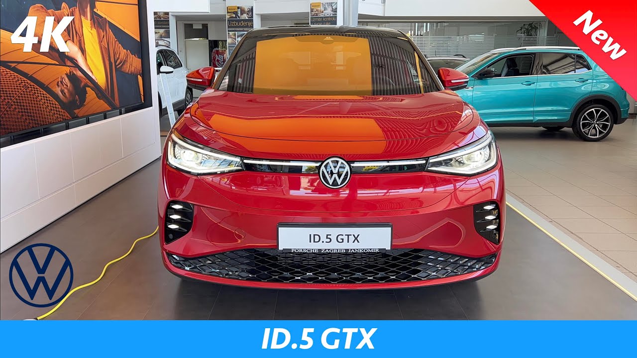VW ID5 GTX 2022 - FIRST look in 4K | Exterior - Interior (Details ...